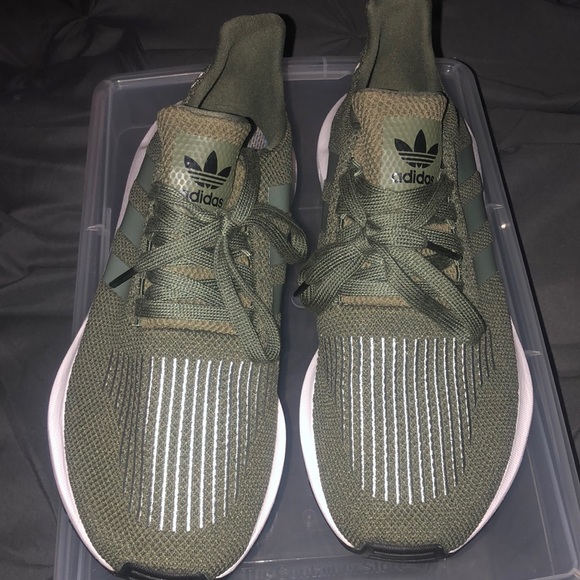 adidas | Shoes | Mens Olive Tennis Shoes | Poshmark
